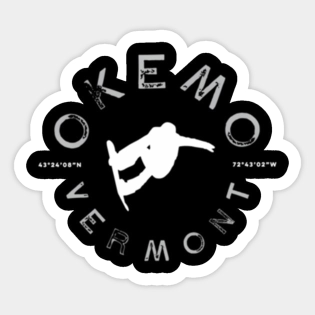 Okemo Mountain Snowboard - Best Snowboard Spots - Sticker | TeePublic